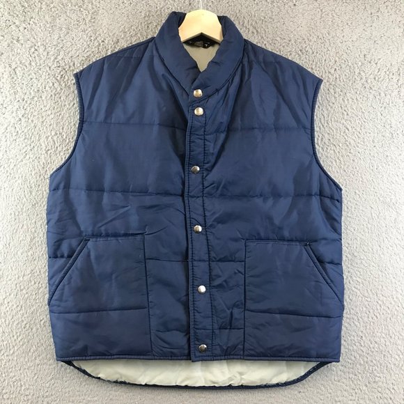 JC penny | Jackets & Coats | Vintage 97s Jc Penny Blue Puffer Work Wear ...